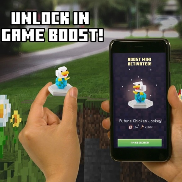 Mattel | Toys | Minecraft Earth Boost Mini Figures Toy Future Chicken ...